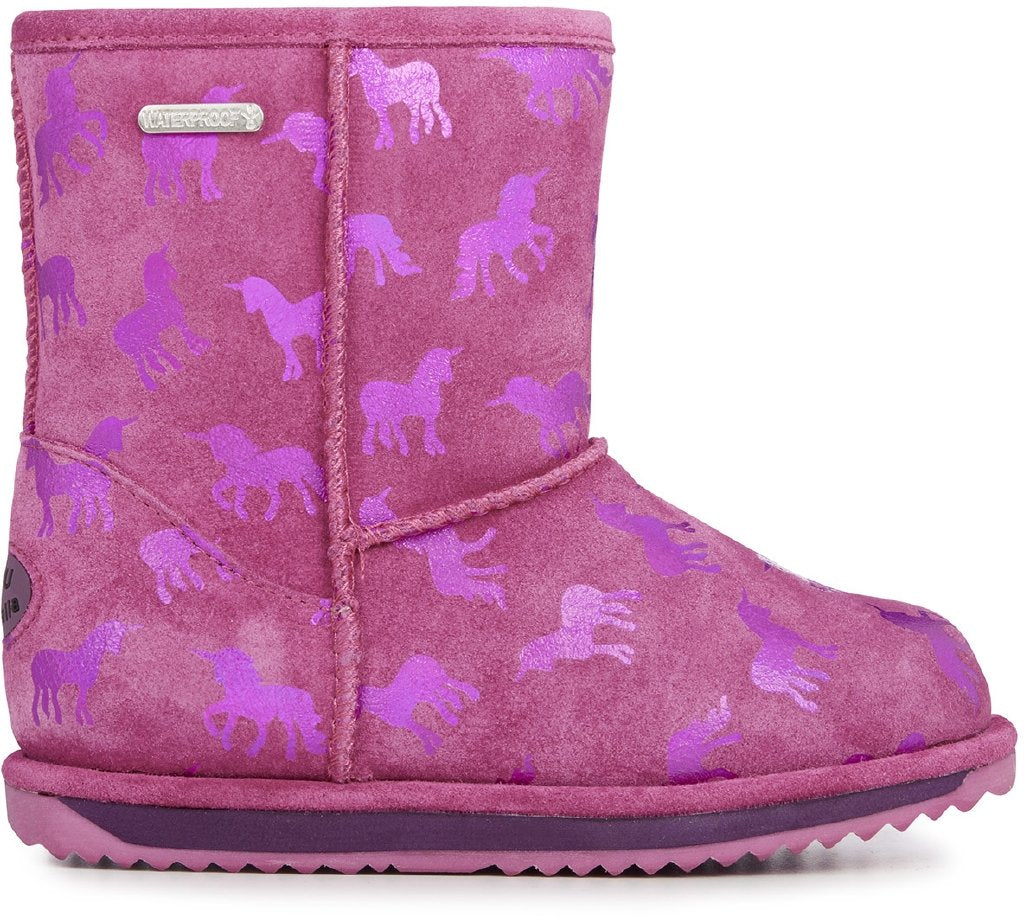 EMU Australia Rainbow Unicorn Brumby Stivaletti Bambino deep pink ...